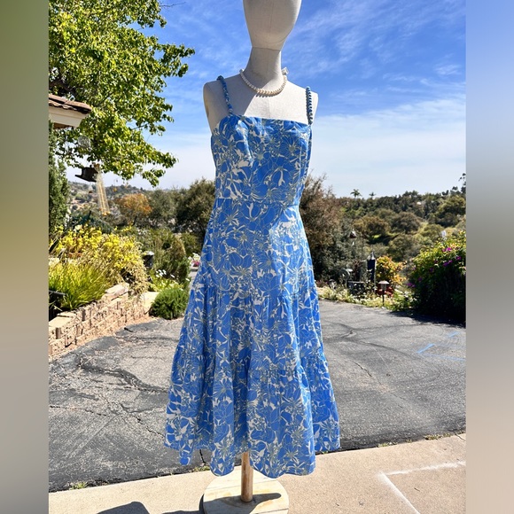 o.p.t | Dresses | Nwt Opt Blue White Dress | Poshmark